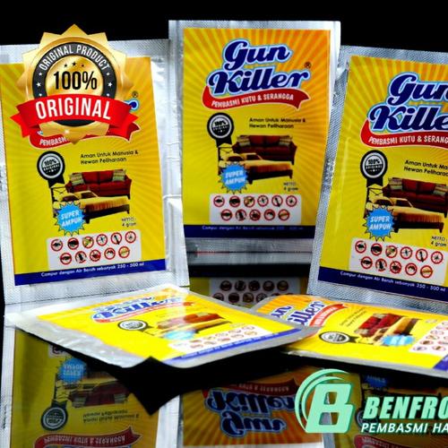 Jual GUN KILLER SACHET-pembasmi kutu kasur dan sofa,obat kutu kasur ...