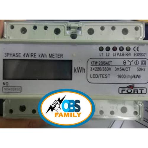 Jual Fort Digital KWH Meter 3Phase Via CT XTM1250SACT / Meteran 3Phase - Jakarta Pusat - CBS ...