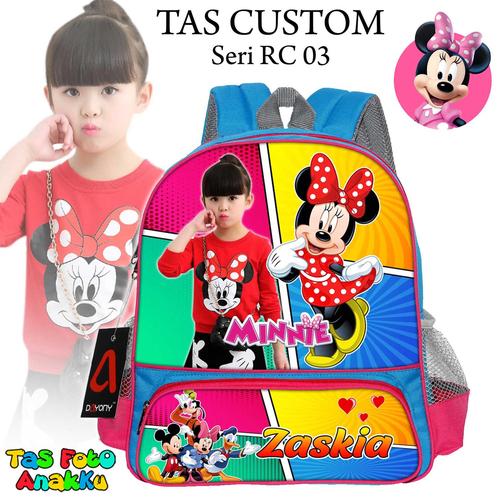 Jual Tas Karakter Anak Ransel Perempuan Minnie Mouse Sekolah Tk Paud RC ...
