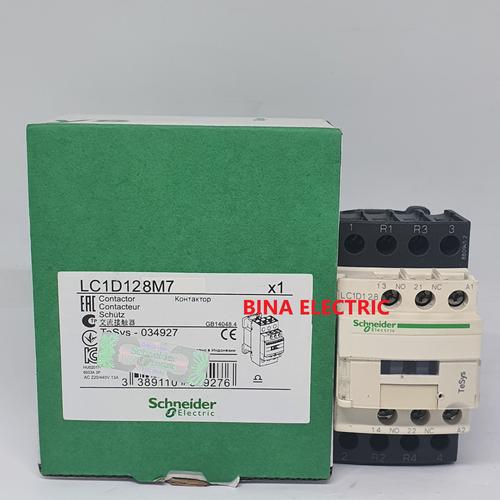 Jual Kontaktor / Contactor Schneider LC1D128 LC1D128M7 4P 25A Original ...