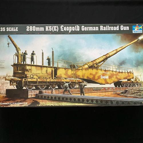 Jual Model Kit Trumpeter 280mm K5E Leopold German Railroad Gun Skala 1/ ...