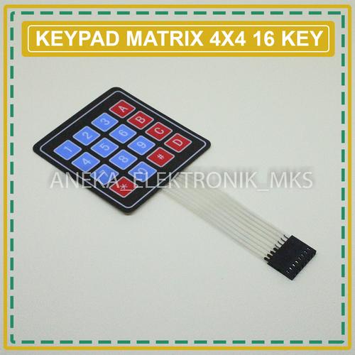 Jual Keypad Matrix 4x4 16 Key - Kota Makassar - ANEKA_ELEKTRONIK_MKS ...