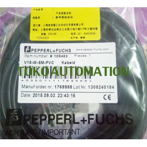 Jual V15-W-5M-PVC V15 W 5M PVC M12 5Pin connector socket dan cable PO33 ...