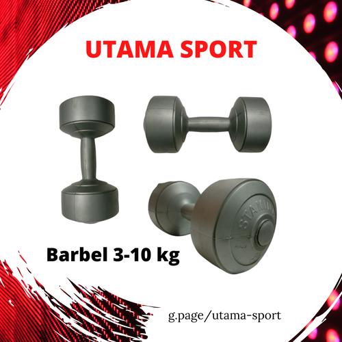 Jual Barbel Dumbbell Plastik 6 Kg Abu Abu - Kab. Bogor - utamasport ...
