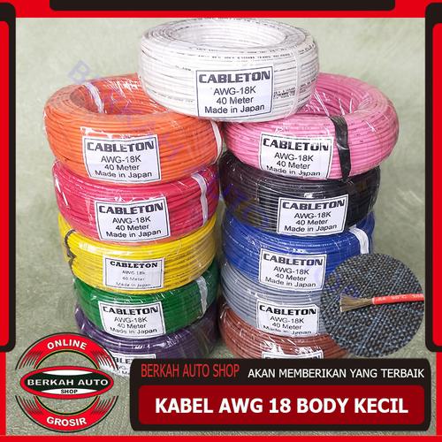 Jual Kabel awg 18 body kecil original jual per 1 meter - Kota Bekasi - BERKAH AUTO SHOP 2 ...