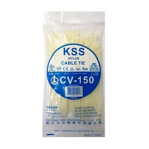 Jual Original KSS CV 150 Kabel Tis 150mm 15 cm x 3.6 mm Cable Tie Ties ...