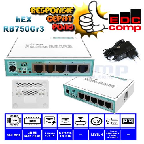 Jual Mikrotik RB750Gr3 hEX / RB750Gr3 hEX Router Mikrotik - Jakarta ...