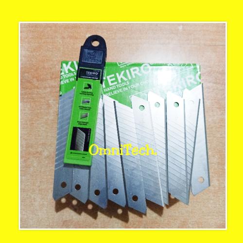 Jual "10Pcs" Isi Mata Refill Pisau Cutter Kater Besar Tekiro 18 mm x ...