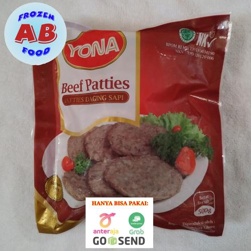 Jual Yona Beef Patties 500gr Patties Daging Sapi Daging Burger Daging ...