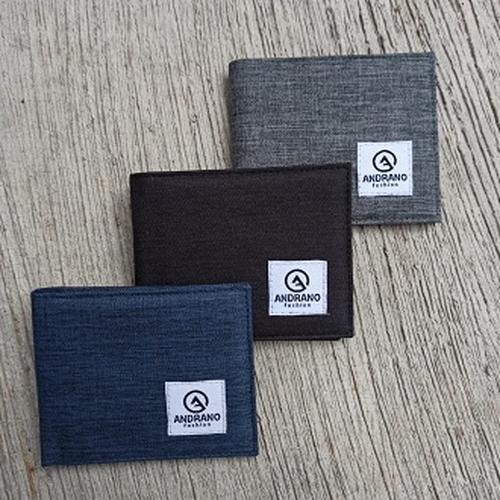 Jual Dompet Pria Canvas Dompet Fashion Kain Pria Andrano Dompet Lipat ...