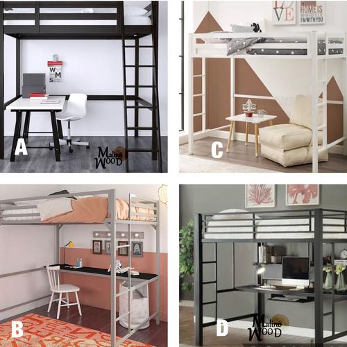 Jual Loft bed besi ranjang tempat tidur minimalis dipan divan besi ...