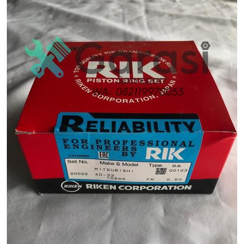 Jual Ring Piston / Ring Seher Mitsubishi Canter PS135 RAGASA 4D33 JAPAN ...