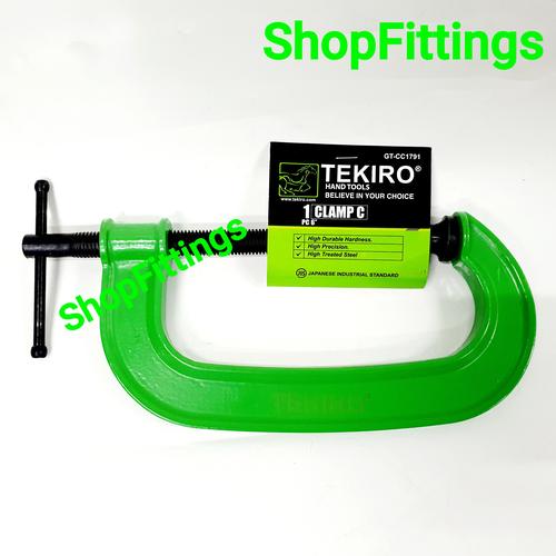 Jual TEKIRO C Klem G Clamp Catok Ulir Press Jepit Besi Kayu PILIH 5 6 8 ...