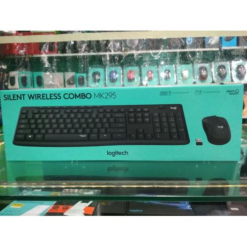 Jual Logitech MK 295 Silent Wireless Mouse + Keyboard Combo - Black ...