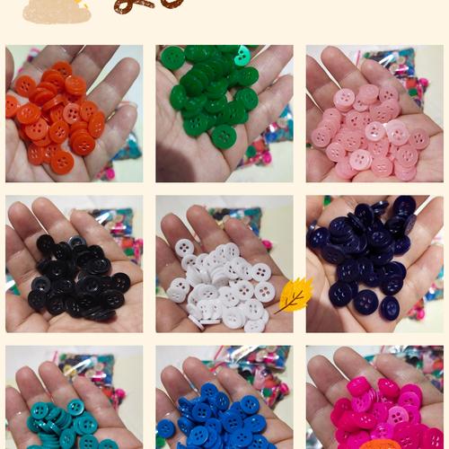 Jual WARNA WARNI Isi 144 pcs Diameter 11 mm - Kancing Baju Gepeng ...