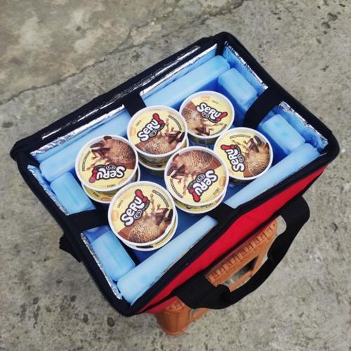 Jual Cooler Bag Besar + Ice Pack Tas Box Ice Cream FULL SET - Jakarta ...