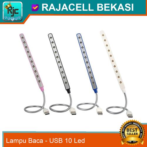 Jual Lampu USB 10 Led Ultra Bright 1W Lampu Baca Lampu Aquarium mini ...