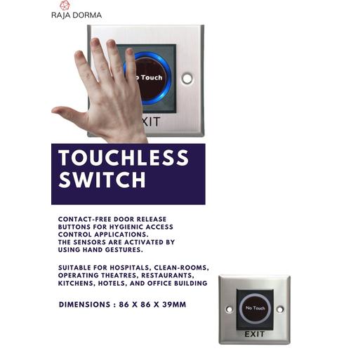 Jual Touchless Button/No touch Exit Switch/ No Touch Stainless Access ...