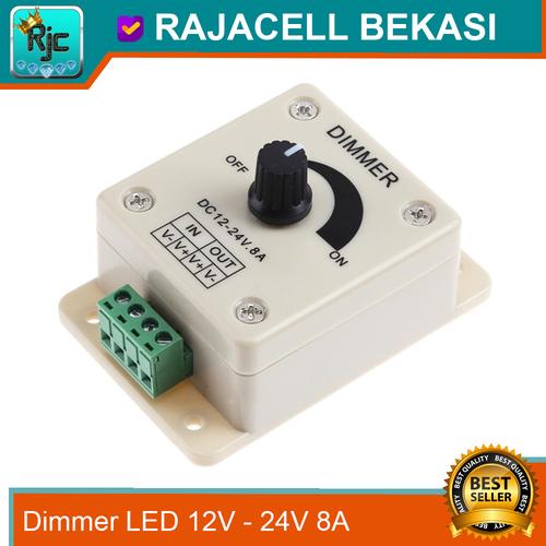 Jual Dimmer Lampu LED Strip 12V 24V DC Pengatur Kecerahan Lampu LED ...