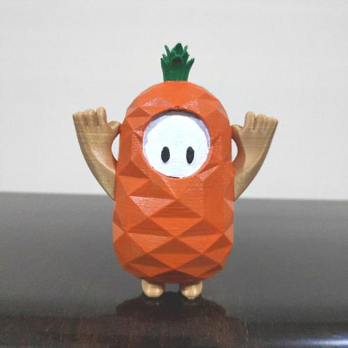 Jual Fall Guys Pineapple Skin Figures 3D Print Custom Paint - Copper ...