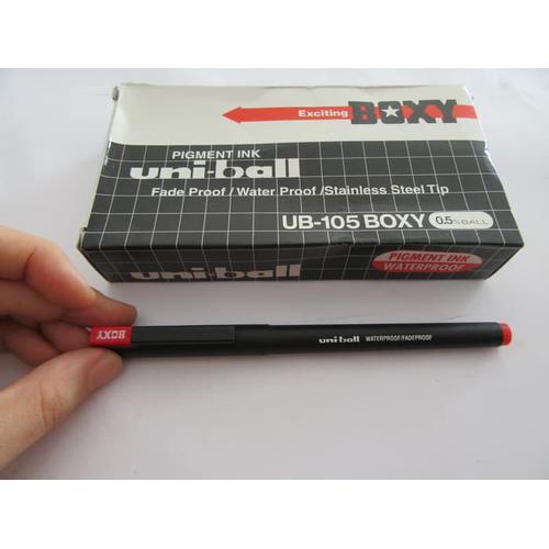 Jual UNI BALL BOXY UB-105 / PULPEN BOXY UNIBALL 105 - Merah - Jakarta ...
