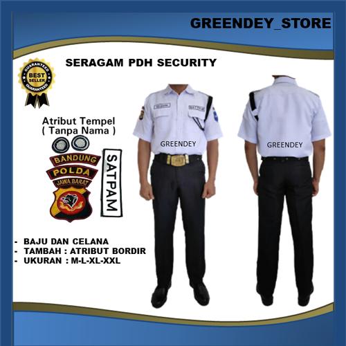 Jual SERAGAM PDH SECURITY / SATPAM / SERAGAM PDH PUTIH / SERAGAM PDH ...