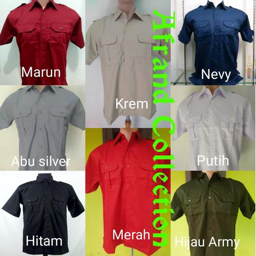 Jual Kemeja Seragam Kerja Pdh Baju Lapangan Pdl - Hitam, M - Kota ...