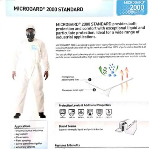 Jual Baju Medis APD Coverall Hazmat Microgard 2000 Alphatec Original ...