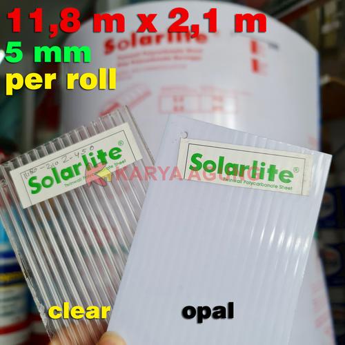 Jual Atap Polycarbonate 5 mm SOLARLITE / Fiber Kanopi Polikarbonat 5 mm ...