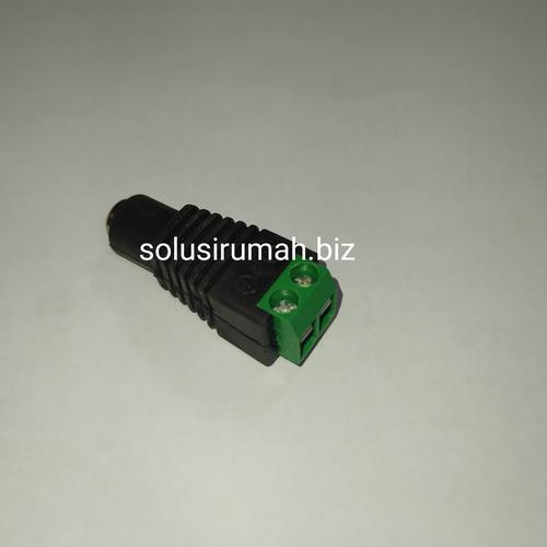 Jual sambungan connector adaptor 12v 12 v ke listrik konektor jack jek ...