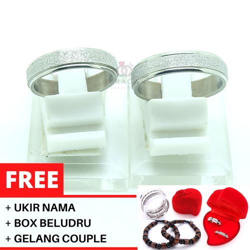 Jual [UKIR NAMA + BOX HATI] Cincin Couple 109 + GELANG COUPLE (TERMURAH) - Pria 7, Wanita 7 ...