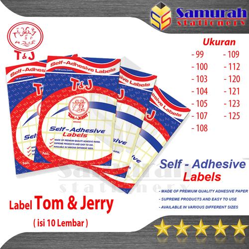 Jual Label Stiker Tom & Jerry / Sticker TJ 99 103 105 108 109 112 121 125 - No. 112 - Kota ...