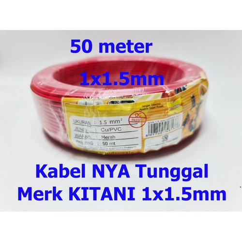 Jual Kabel NYA Tunggal Kitani 1 x 1.5 mm Panjang 50 Meter - kabel ...