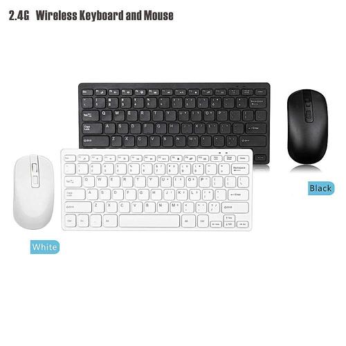 Jual Paket 1 Set Keyboard dan Mouse Wireless GKM-901 - Putih - Kota ...