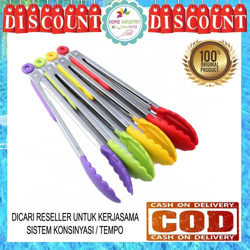 Jual Penjepit Makanan / Capitan Roti / Gorengan / Rebusan WARNA WARNI ...