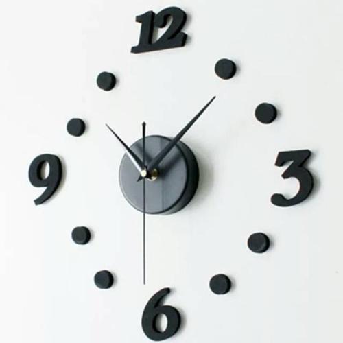 Jual Jam dinding tempel besar DIY analog 3D giant modern clock ...
