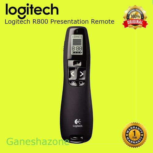 Jual LOGITECH R800 Wireless Presenter Green Laser / Logitech Laser ...