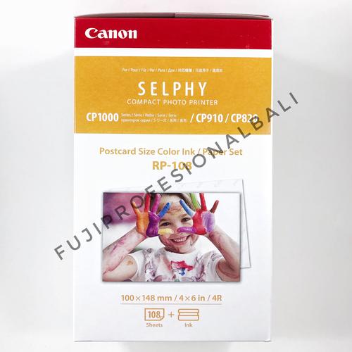 Jual CANON SELPHY RP108 KERTAS FOTO RP-108 ORIGINAL CP820 CP1200 CP1300 ...