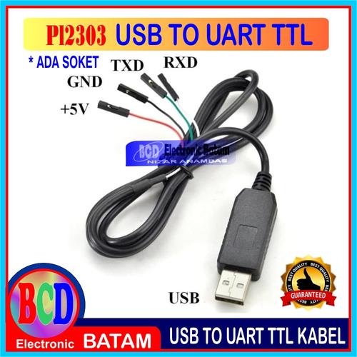 Jual USB to UART TTL Cable Module 4p 4 pin RS232 Converter PL2303 ...
