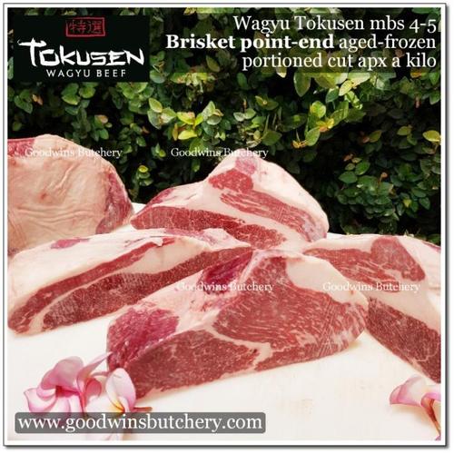 Jual 1.2kg beef Wagyu Tokusen mbs5 POINT END BRISKET aged frozen ...