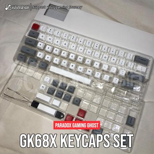 Jual Paradox Gaming Ghost DIY GK68X PBT Dye Sub Keycaps Set - Kota ...