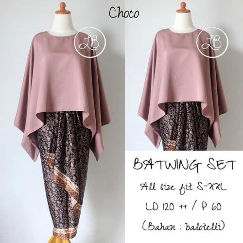 Jual Setelan Kebaya Modern Batwing Warna Milo - Kota Bekasi - Niaga ...