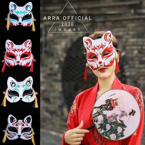 Jual Topeng Rubah Setengah Wajah Fox Anbu Half Face Mask Halloween - 3 ...