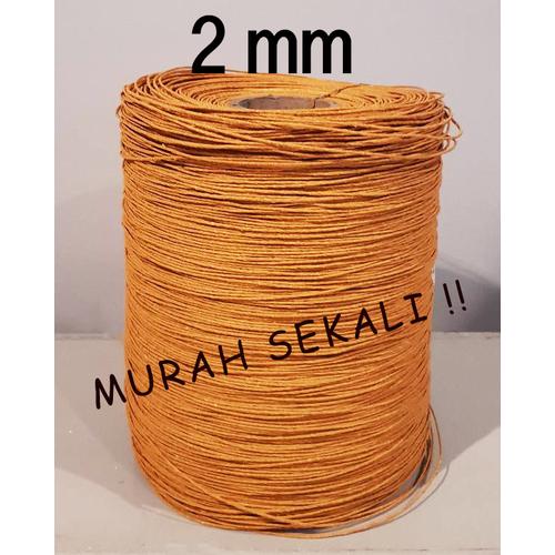 Jual tali kertas paperbag tas kertas rami coklat termurah 2mm kraft ...