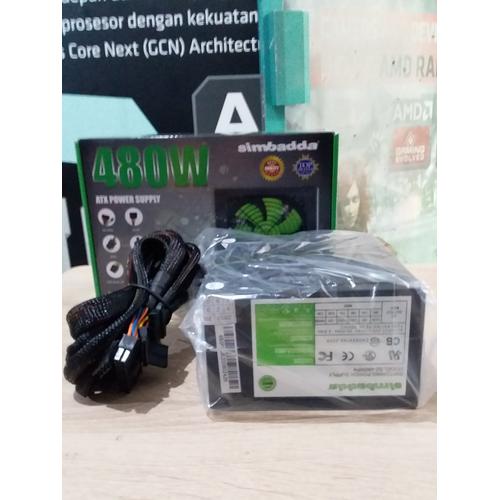 Jual Power Supply 480W Watt BOX Simbadda Simcool Pure - Jakarta Pusat ...