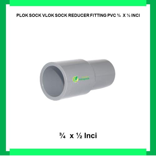 Jual PLOK SOCK VLOK SOCK REDUCER FITTING PVC 3/4 X 1/2 merk Pralon ...