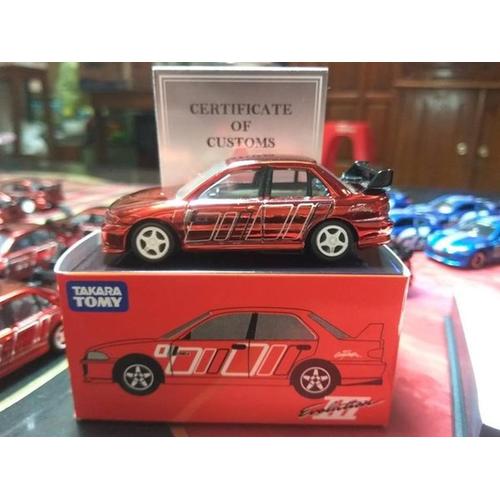 Jual Diecast Custom Lancer Evo III Ralliart Red Chrome 1-64 base Tomica ...