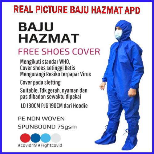 Jual Baju Hazmat APD 1 Set APD lengkap sesuai standar Menkes - Putih ...