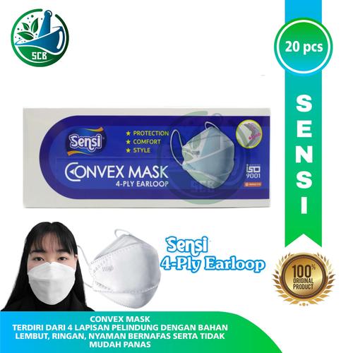 Jual Masker SENSI Mask Convex 4 Ply Earloop isi 20 pcs - Jakarta Timur ...
