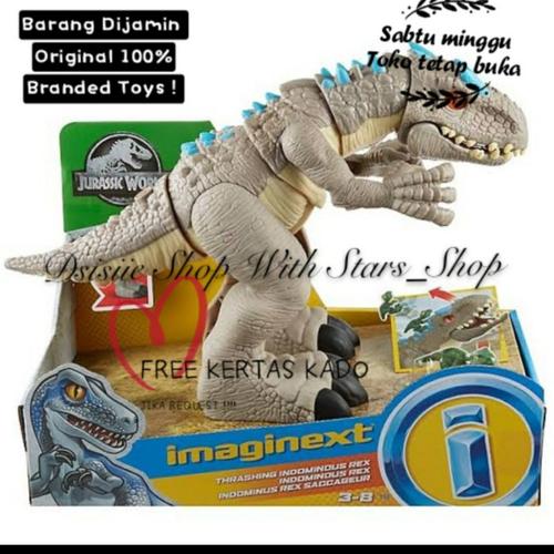 Jual Imaginext Jurassic world Trashing Indominus Rex Original /Action ...